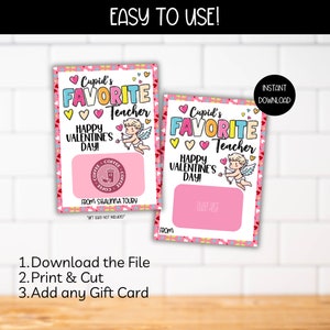 Teacher Valentine's Day Gift Card Holder Coffee Starbucks Amazon Target ...