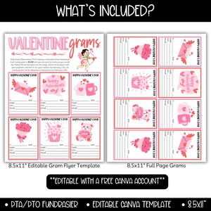 Valentine's Day Fundraiser Flyer Forms Tag Template PTA PTO Fundraising ...