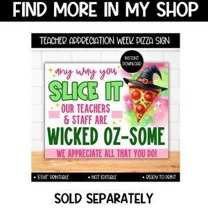 Wicked Teacher Staff Appreciation Week Theme Flyer Poster Sign Game ...
