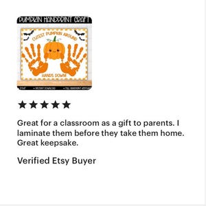 Halloween Pumpkin Handprint Craft, Autumn Crafts for Kids, Toddler ...