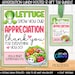 Salad Bar BUNDLE Teacher Nurse Staff Appreciation Week Lunch Theme Sign ...