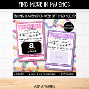 Teacher Staff Appreciation Week Theme Poster Sign Printable, PTA PTO ...