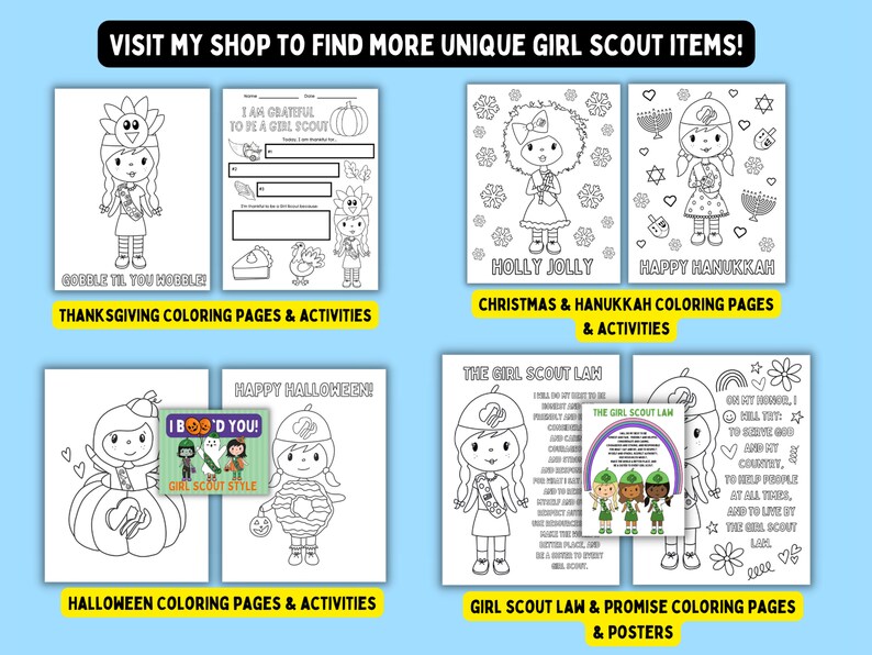 Girl Scout Christmas Letter to Santa Girl Scout Troop - Etsy