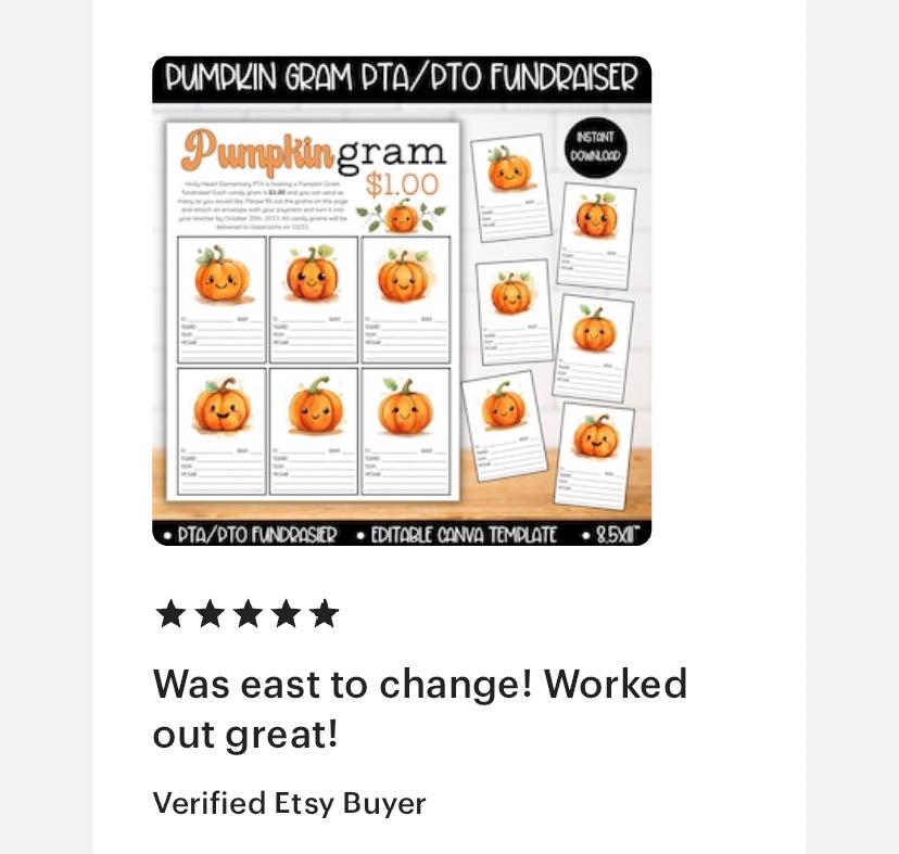 PTA PTO Boo Gram Fall Fundraiser Flyer Template, School Fundraisers ...