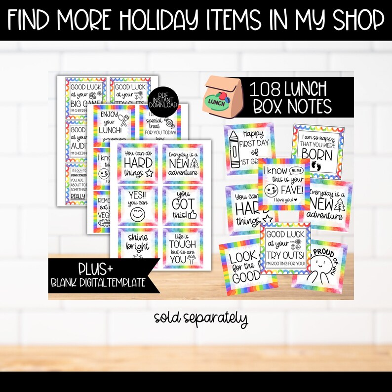 Lunch Box Notes Cruise Vacation Countdown Printable for Kids, Lunchbox ...