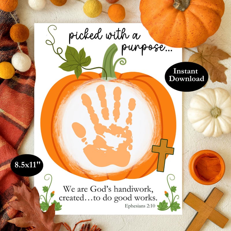 Pumpkin Print Preschool - Etsy