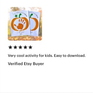 2025 Halloween Pumpkin Hand Print Footprint Toddler Baby Printable Art ...