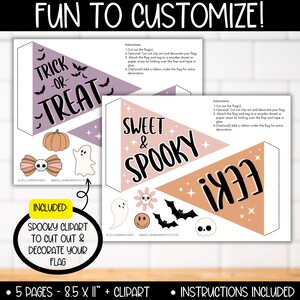 Halloween Boo Basket Printable Flag Bundle, Spooky Boo Buddy Basket ...