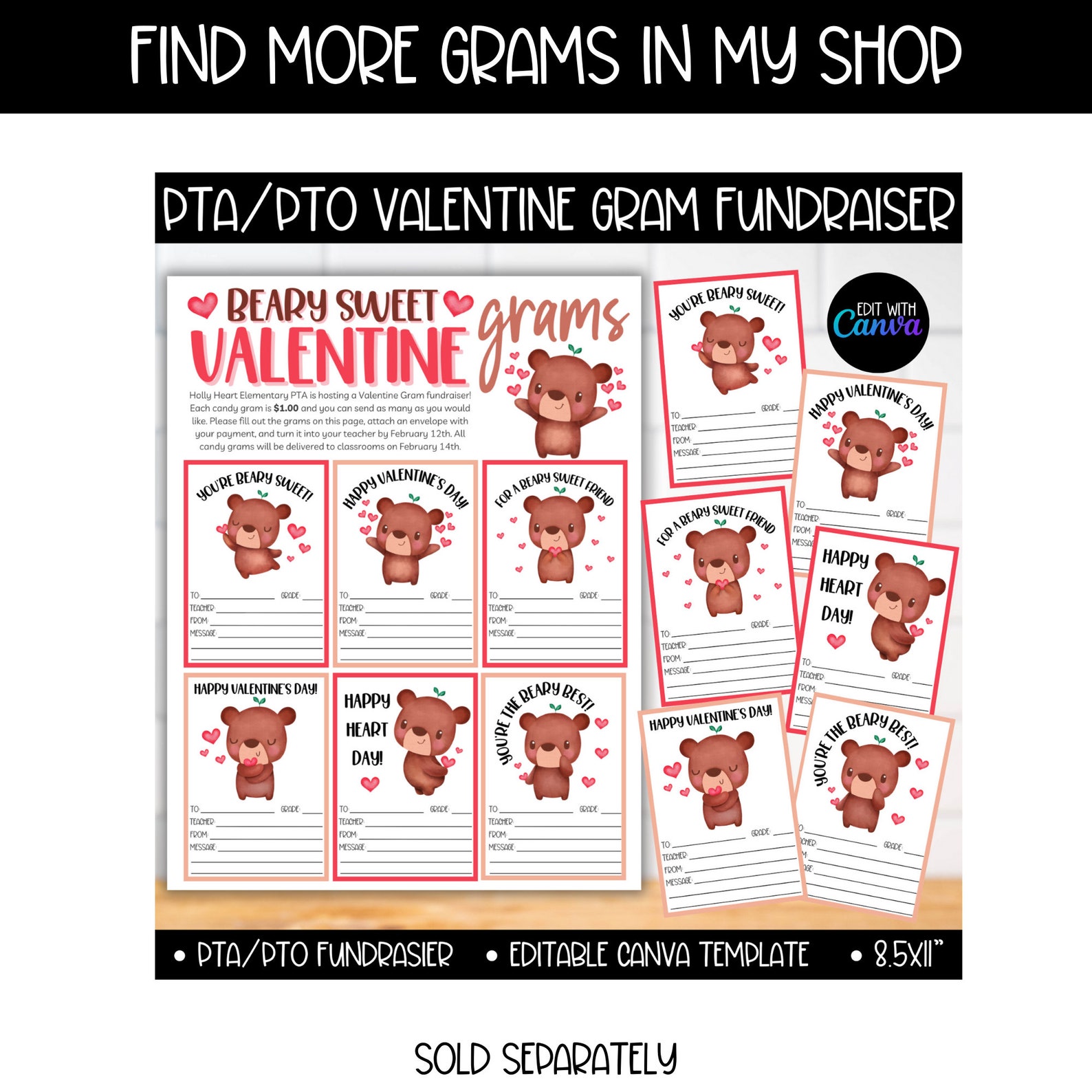 Valentine's Day Axolotl Candy Lollipop Gram Tag Printable PTA PTO ...
