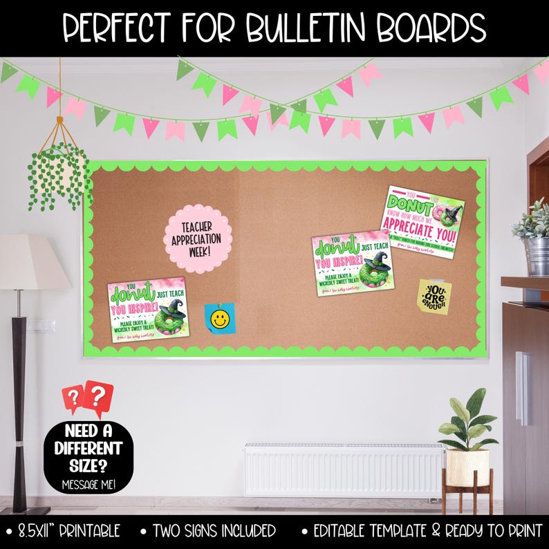 Wicked Donut Teacher Appreciation Week Theme Poster Sign, Doughnut Oz ...