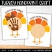 Thanksgiving Turkey Fall Poem Handprint Footprint Printable Art ...