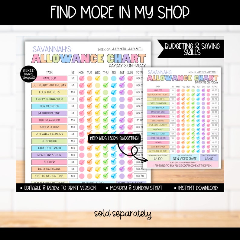 Medication Tracker Log Chart List Planner Kids Cute Printable Template ...