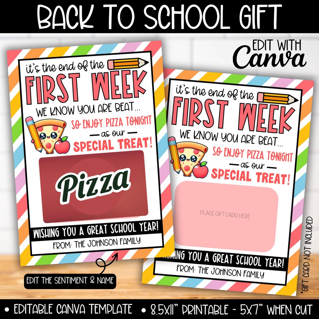Back to School Teacher Dinner on Me Gift Card Holder, First Day of ...