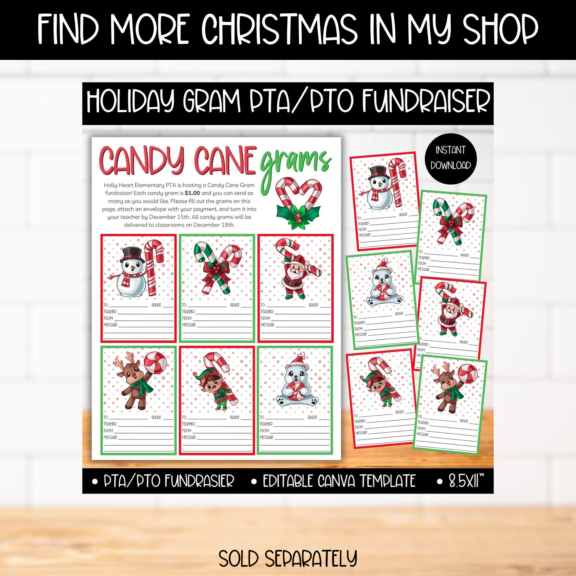 Christmas Countdown Advent Calendar Printable Page, Classroom ...