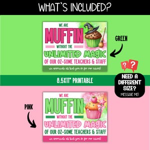 Wicked Muffin Breakfast Sign, Teacher Employee Appreciation Week Pastry ...