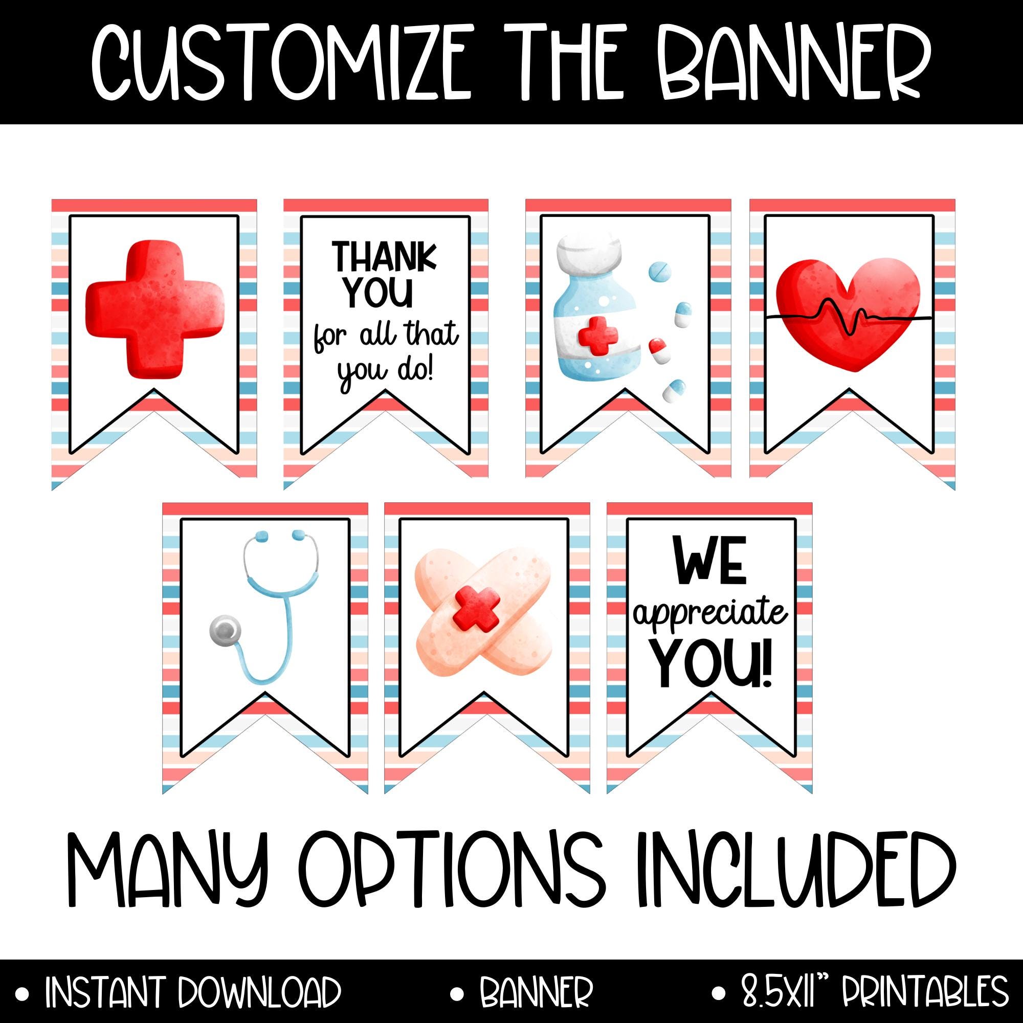 Emergency Nurse Appreciation Week Banner Sign Decor, ER Nurses ...
