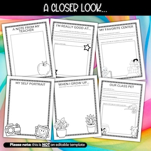 Pre-k Pre-k2 Pre-k3 End of Year Memory Book Printable, TK VPK Headstart ...