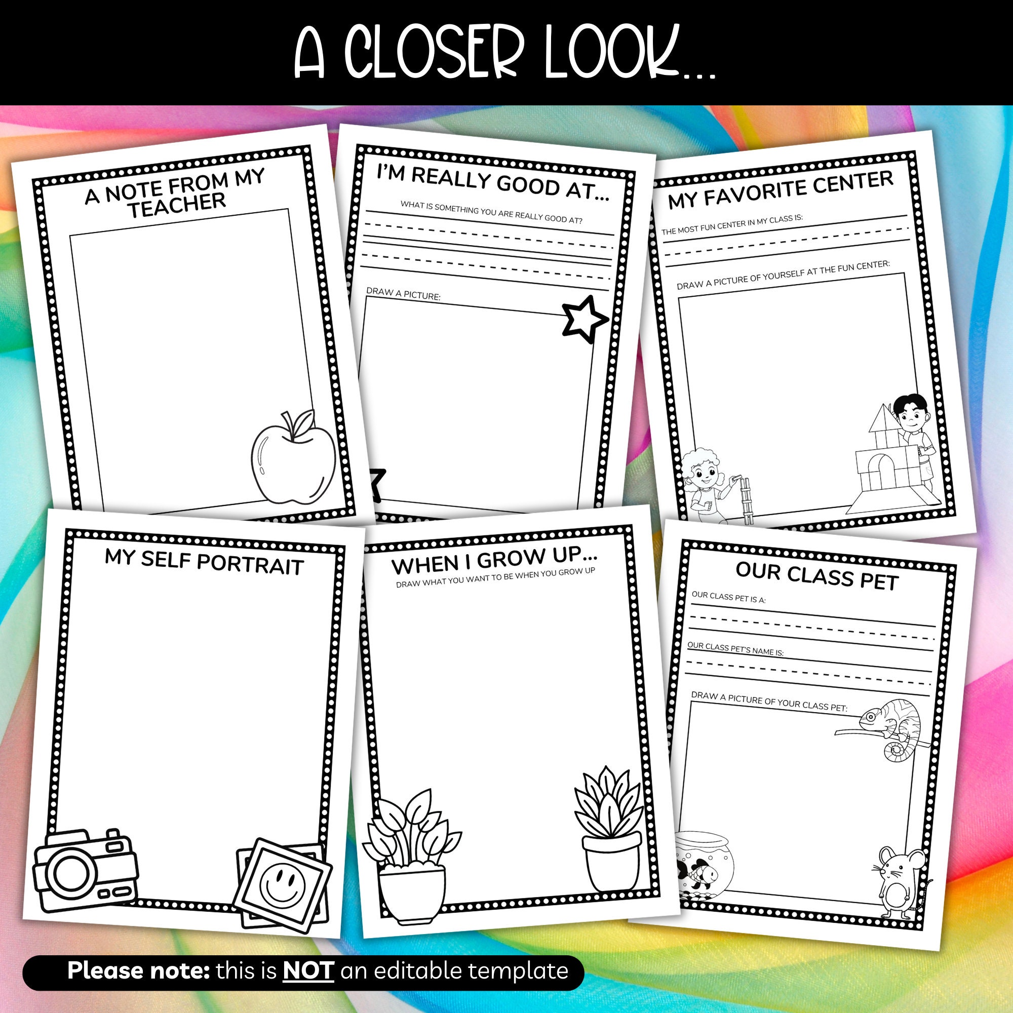 Preschool End of Year Memory Book Printable, TK Pre-k VPK Headstart ...