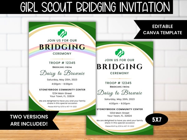 Brownie Girl Scout Letterhead Printable Instant Download - Etsy Canada