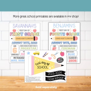 First Day of School Interview PDF | Editable Back to School Printable ...