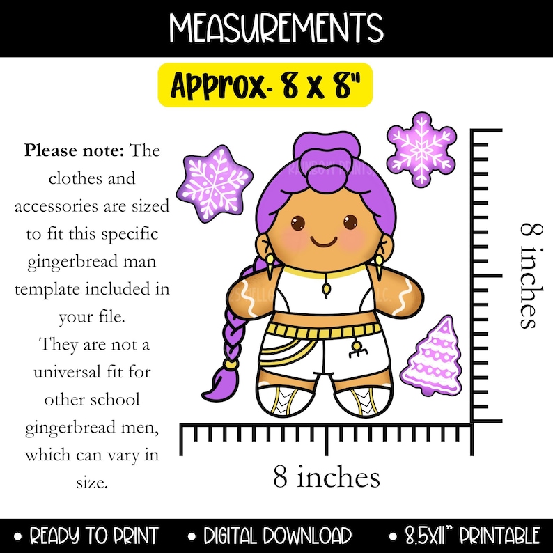 Disguise the Gingerbread Man Kpop Hunter Printable Craft Project, Rumi ...
