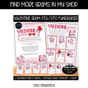 Valentine's Day Axolotl Candy Gram Lollipop Tag Holder, Printable PTA ...