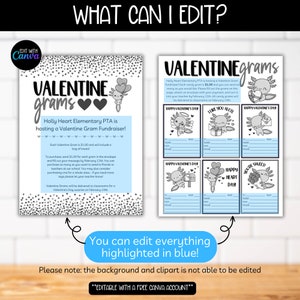 Valentine's Day Candy Lollipop Gram Tag Printable PTA PTO School ...