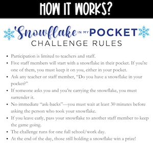 Winter Teacher Appreciation Inclusive Holiday Flyer Template, Snowflake ...