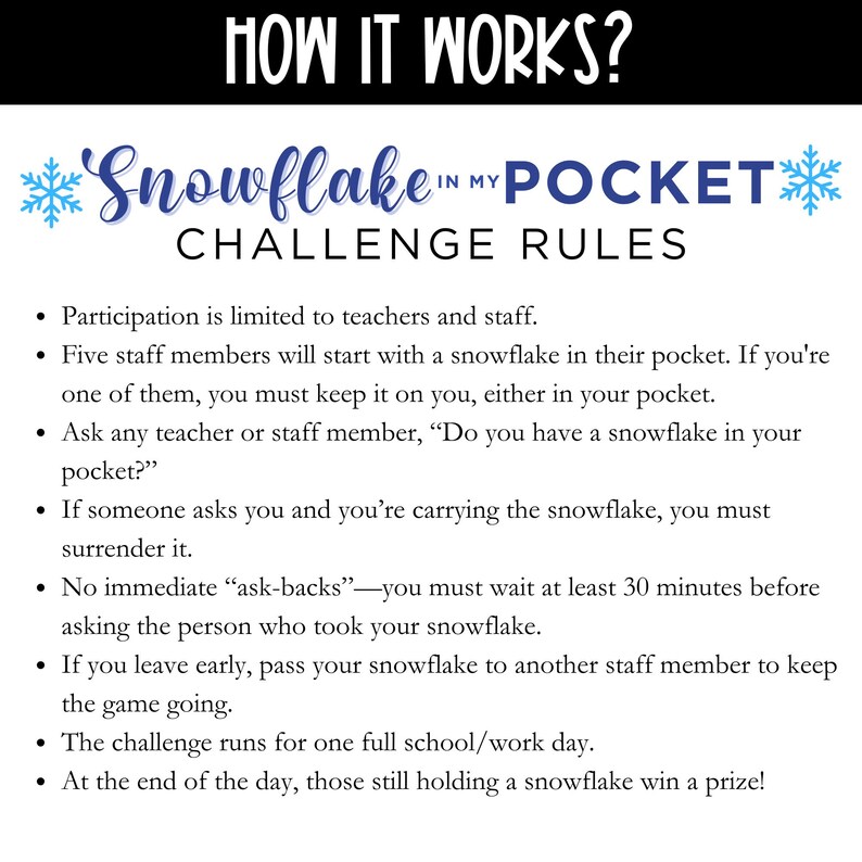 Winter Teacher Appreciation Inclusive Holiday Flyer Template, Snowflake ...