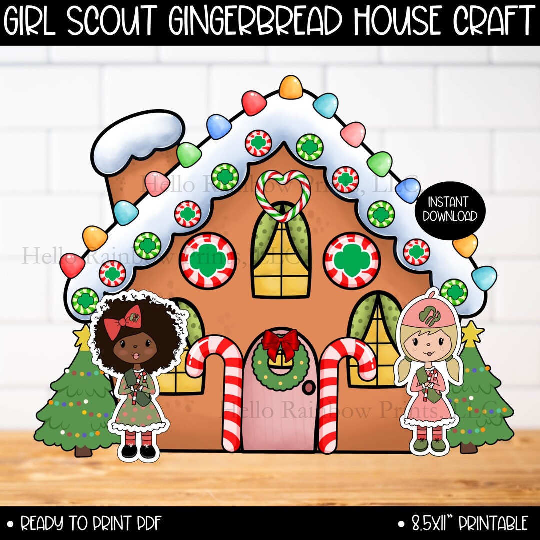 Girl Scout Christmas Build a Gingerbread House Craft Kit Activity ...