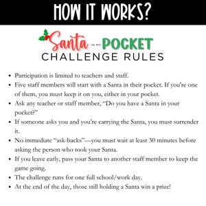 Holiday Christmas Teacher Appreciation Flyer Template, Santa in Pocket ...