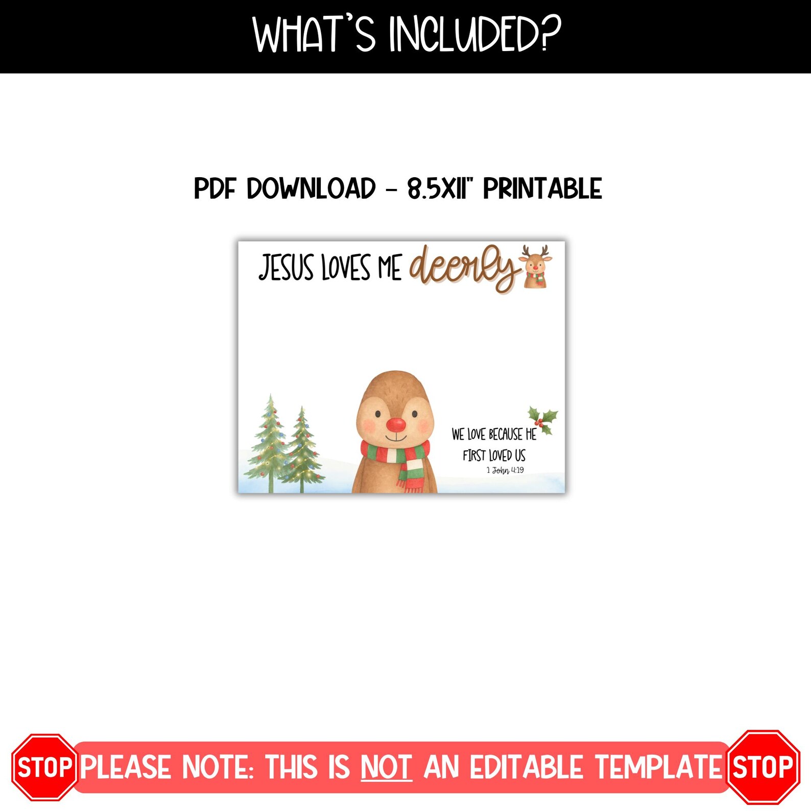 Christian Reindeer Handprint Craft, Jesus Loves Me Deerly Christmas ...