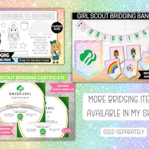 Girl Scout Bridging Summer Gift Tag Girl Scouts Bridging Gift Daisy ...