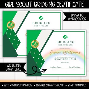 Girl Scout Bridging Certificates, Scouts Bridging Ceremony, Daisy ...