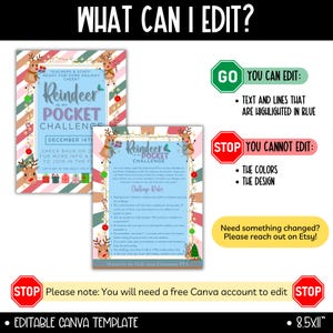 Holiday Christmas Teacher Appreciation Flyer Template, Santa Reindeer ...