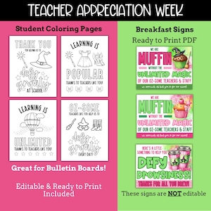 Teacher Staff Appreciation Week Witch Theme Flyer Poster Sign Game ...
