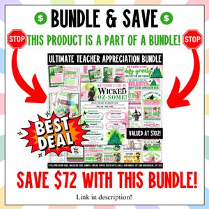 Wicked Teacher Staff Appreciation Week Theme Snack Cart Sign Poster ...