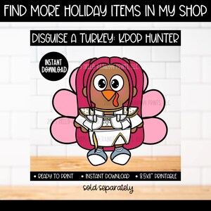 Crayon Turkey Disguise Project Printable, Thanksgiving Box of Rainbow ...