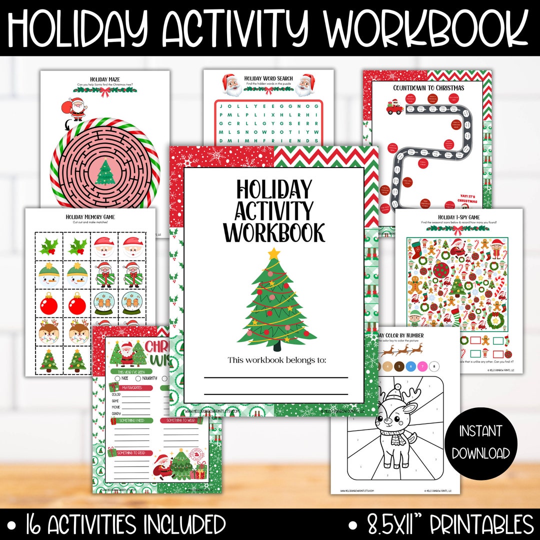Printable Christmas Party Family Game Bundle Activity, Holiday ...