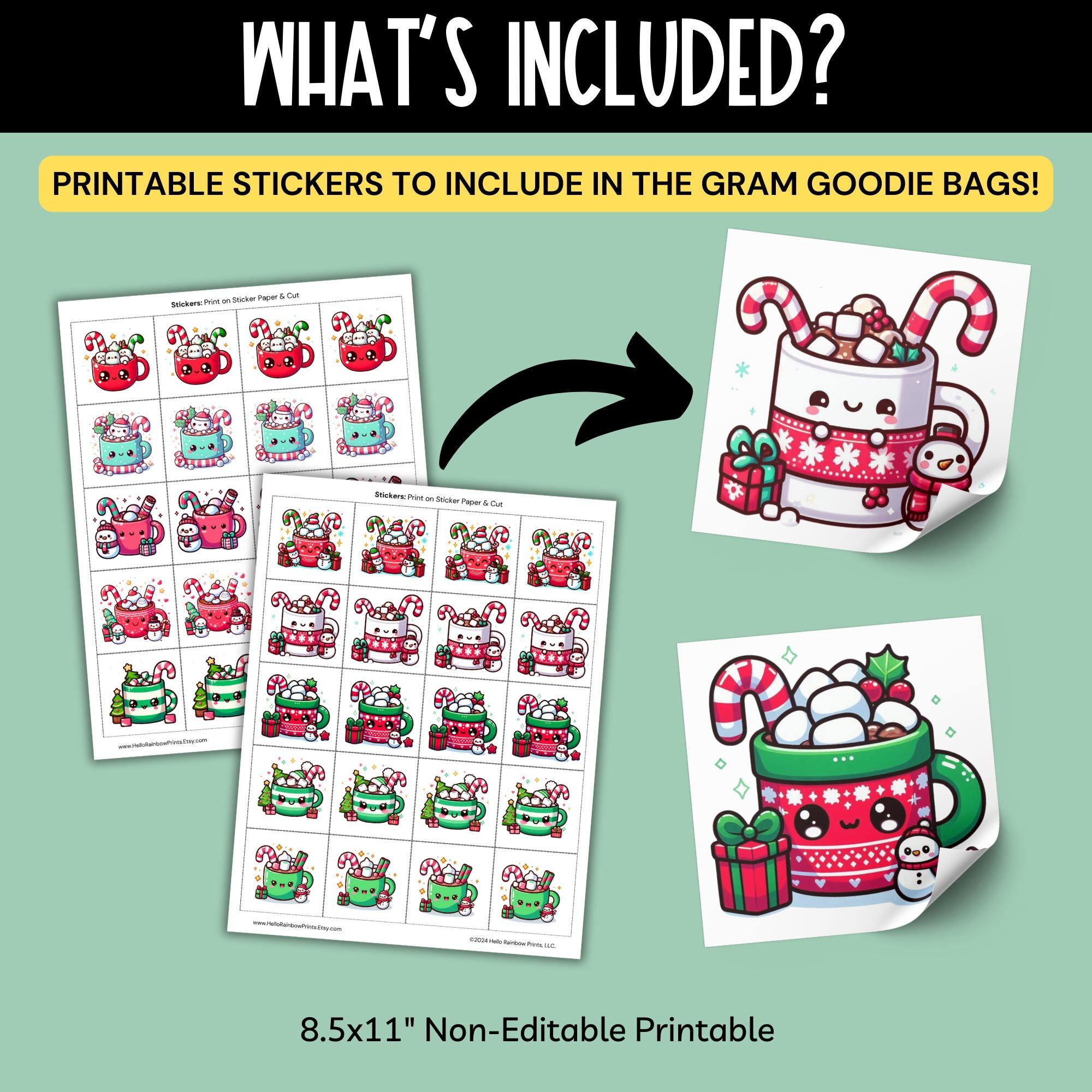 Hot Cocoa Gram Fundraiser Flyer Order Form, Candy Cane Grams, Christmas ...