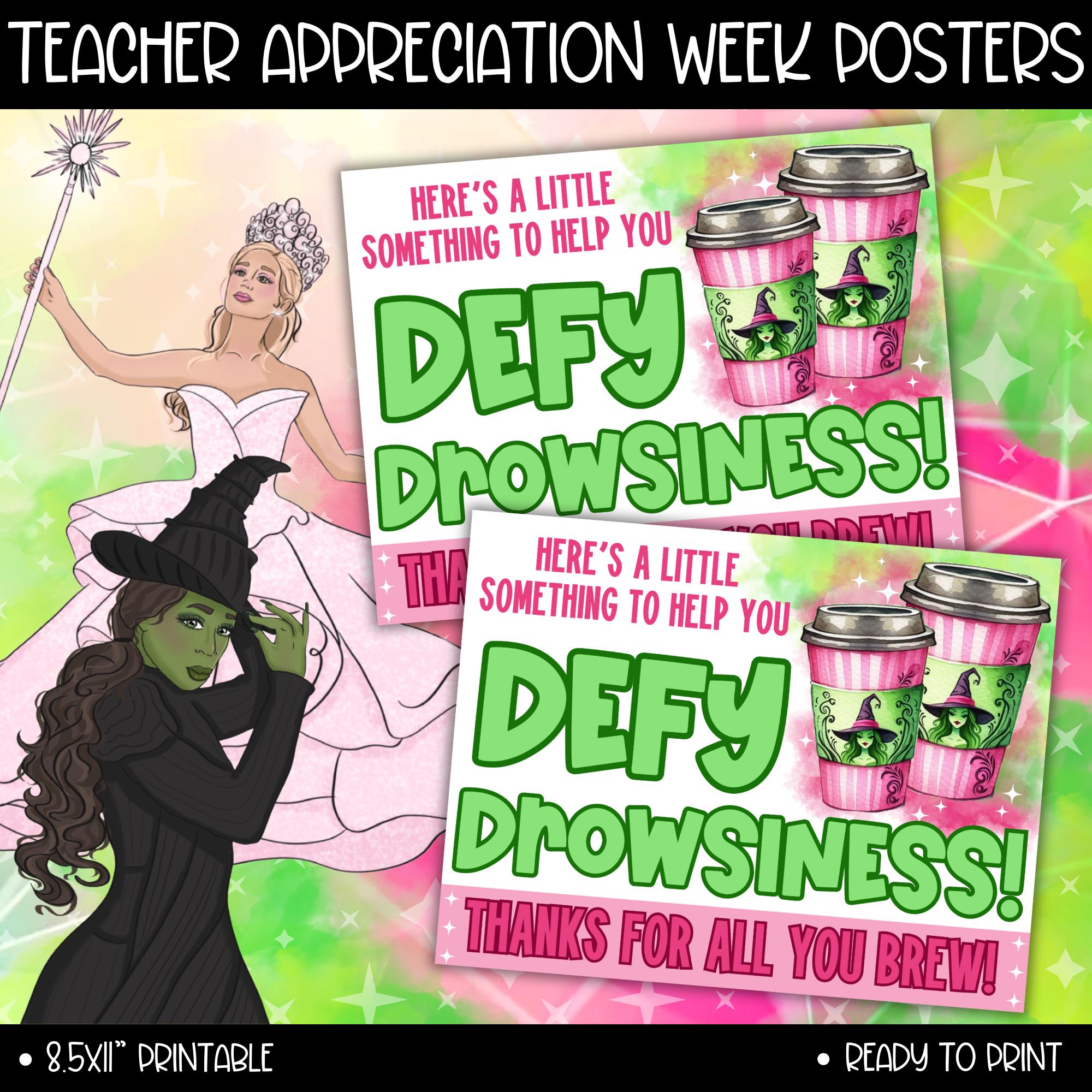 Wicked Coffee Cafe Bar Teacher Employee Staff Appreciation Week Theme ...