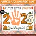Pumpkin Patch Fall Handprint Craft Printable 2025, Thanksgiving Toddler ...