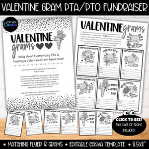 Valentine's Day Candy Lollipop Gram Tag Printable PTA PTO School ...