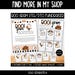 Halloween Boo Gram Fundraiser Flyer Template, Black White Printing, PTA ...