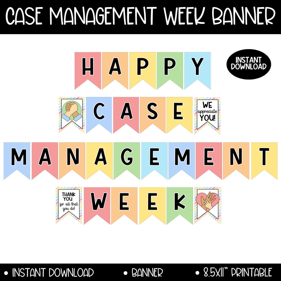 Case Manager Week Banner Decor Gift, Resource Management Appreciation ...