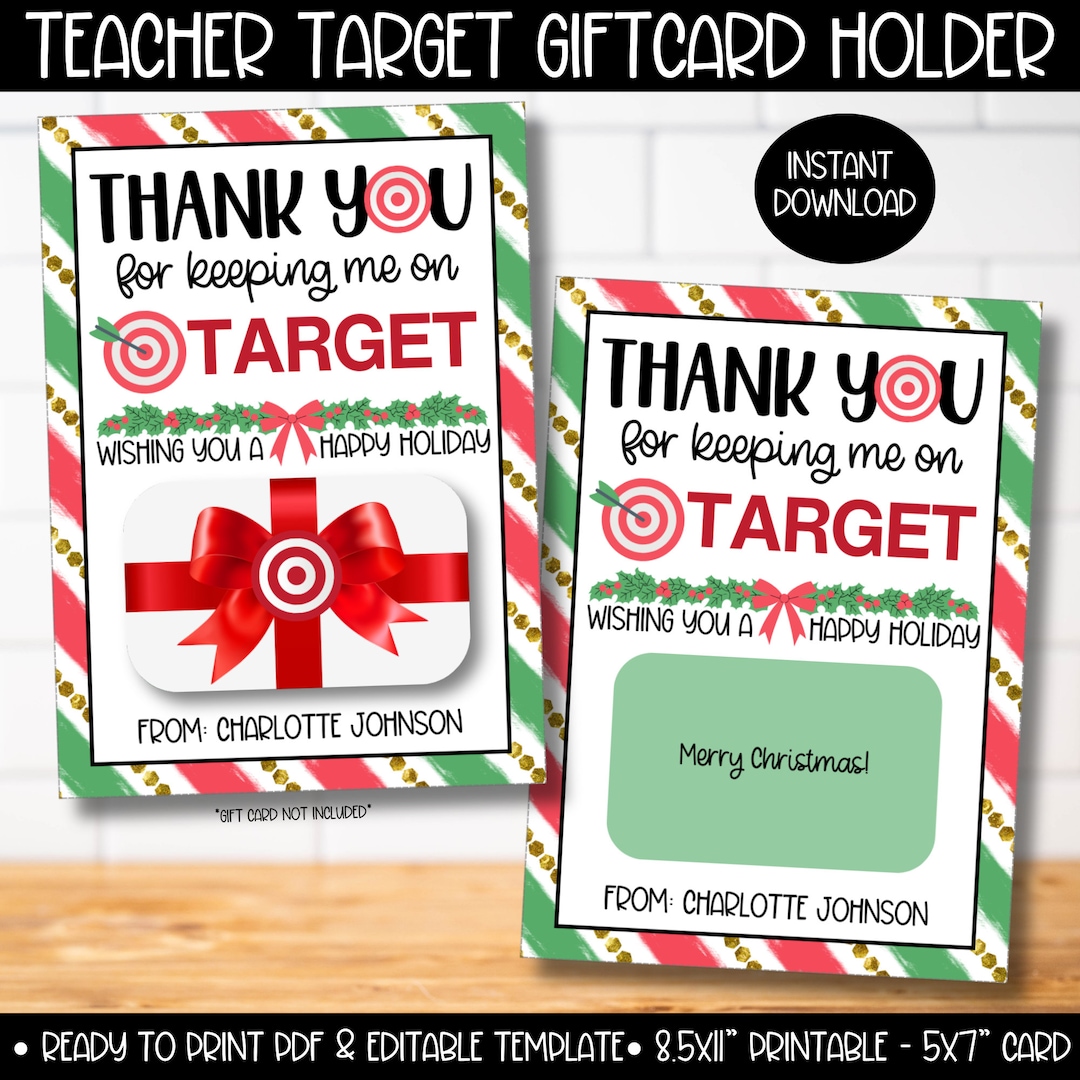 Christmas Teacher Staff Appreciation Gift Card Holder, Holiday Winter ...