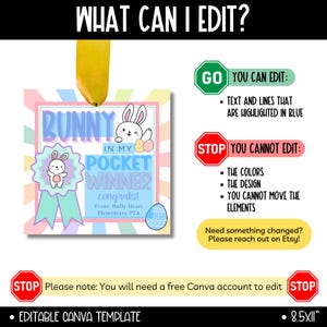 Easter Bunny in My Pocket Teacher Appreciation Game Flyer Bundle ...