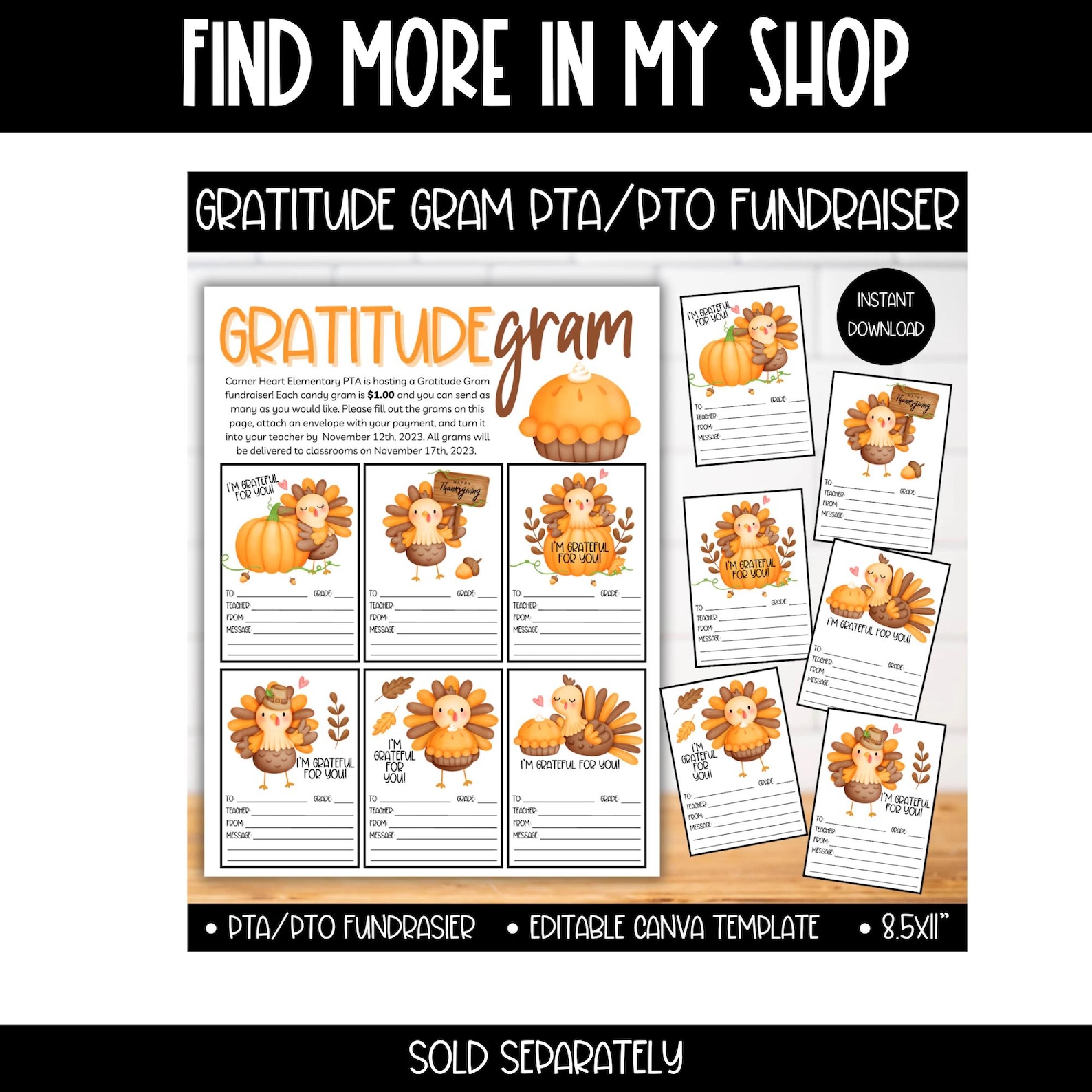 Gratitude Gram Inclusive Bracelet Fundraiser Flyer Template Grateful ...
