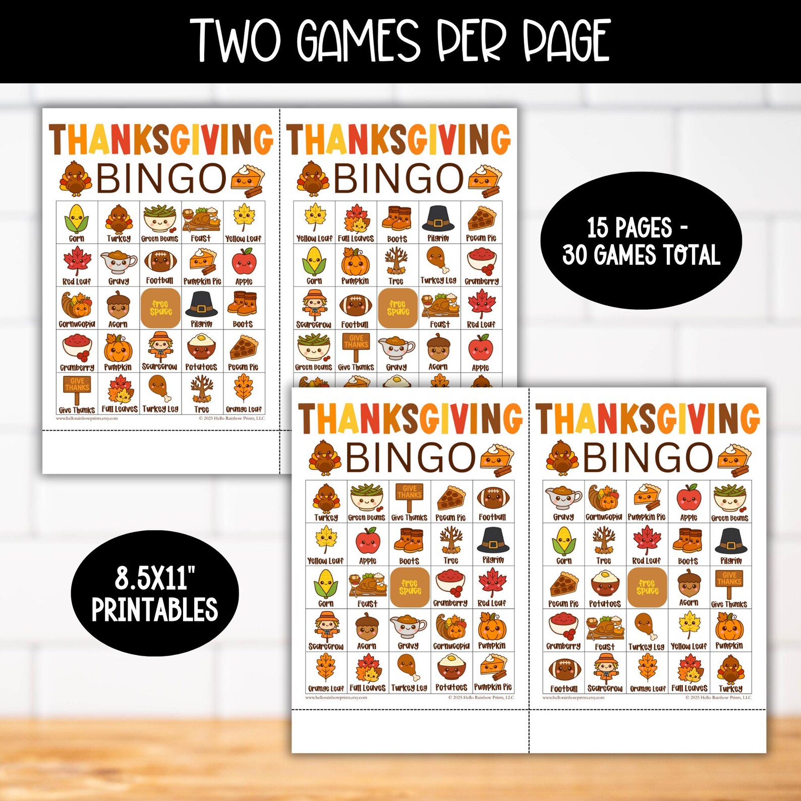 Thanksgiving Turkey BINGO Game for Kids, Thankful Classroom Bingo Group ...