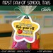 Back to School Pencil Star Treat Tag, Editable Meet the Teacher Class ...